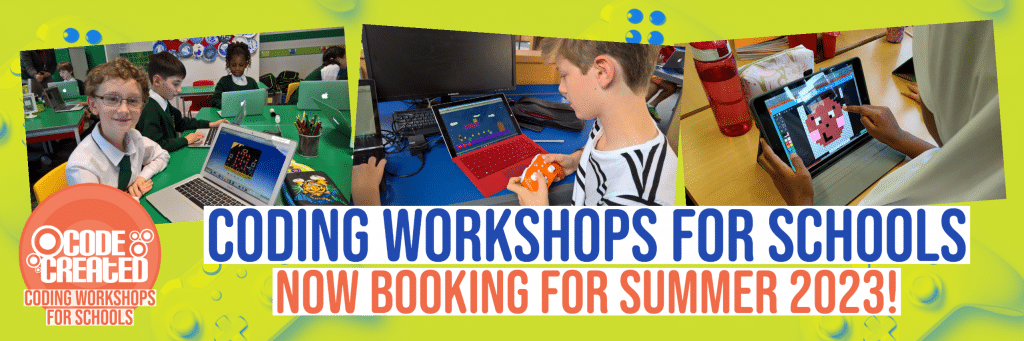 Code Created Coding Workshops for Primary and Secondary Schools and Teacher CPD Sessions ...